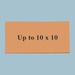 Up to 10x10 Custom Engraved UV Stable Plastic Plaque (Brushed Copper Penny)