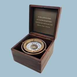 Engravable Antique Nautical Brass Gimbaled Compass in Wooden Box ...