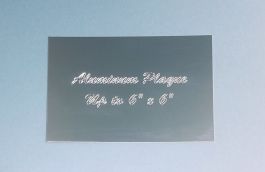 Custom Engraved Sliver Aluminum Plaque