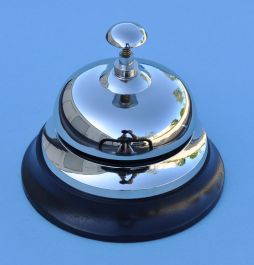 Engravable Nickel Plated Desk Bell