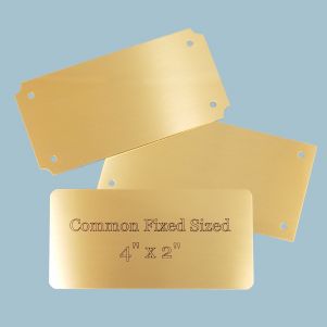 Custom Engraved Brass Plaque