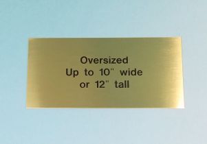 Custom Engraved Brass Plaque